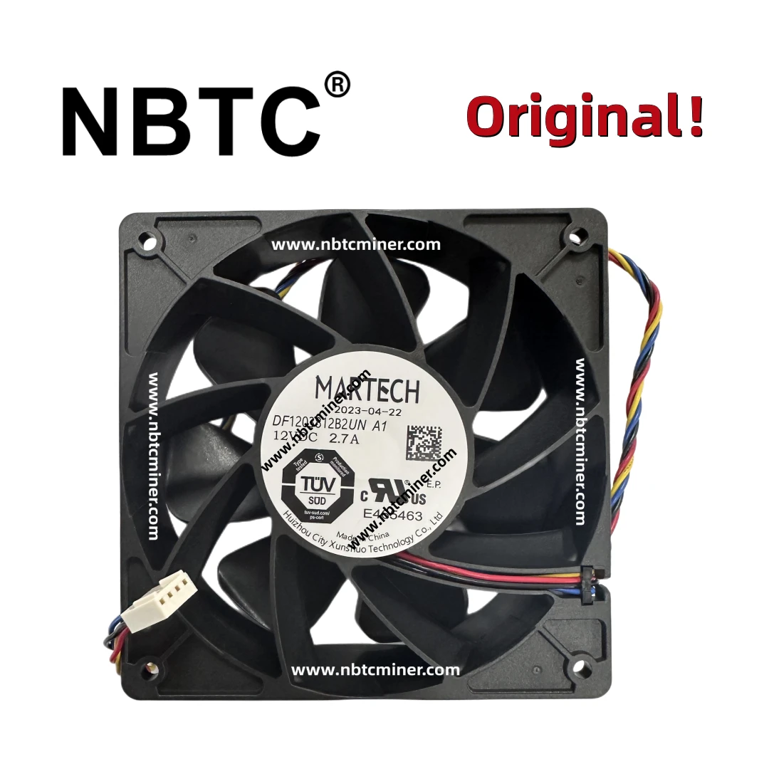 Original MARTECH DF1203812B2UN 12V 2.7A cooling fan - NBTC